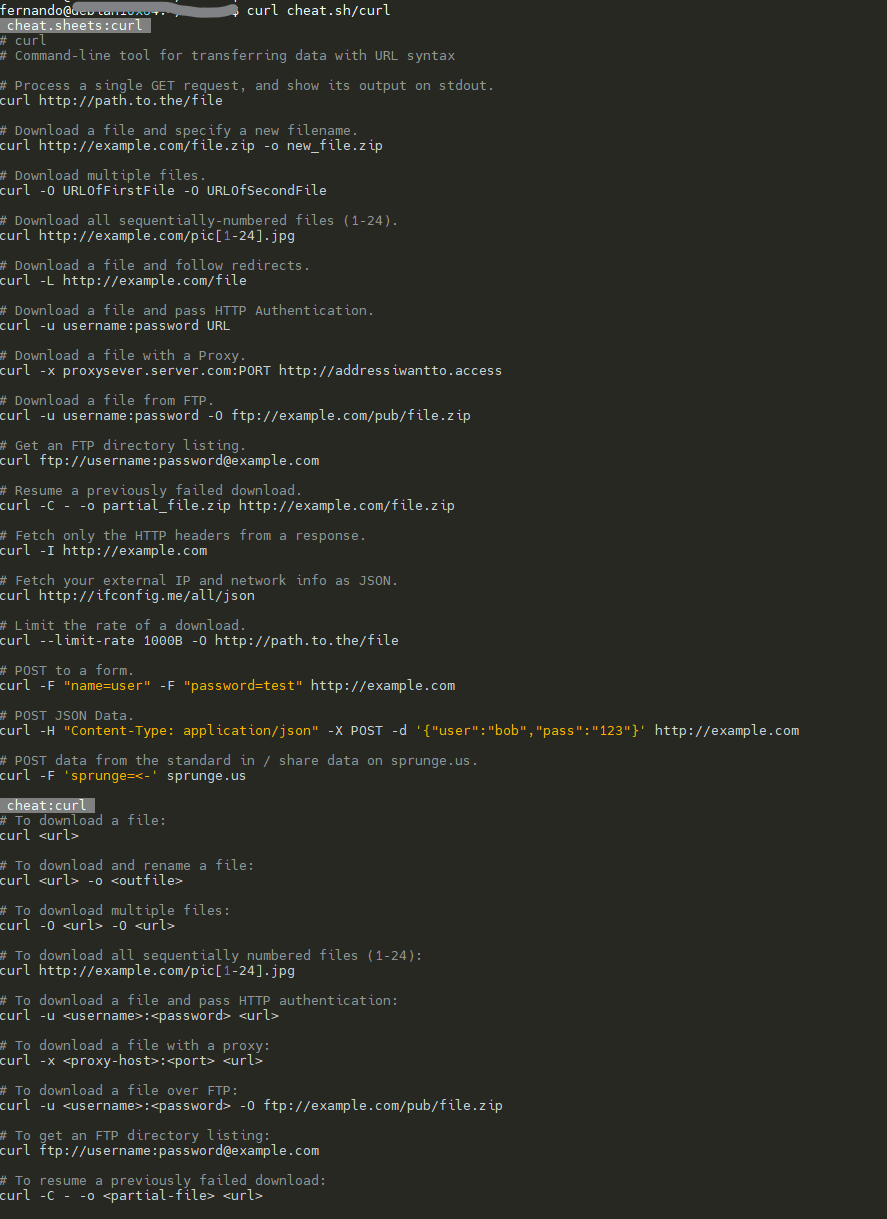 Cheat.sh: lista comandos linux terminal, códigos de programação, um man ...